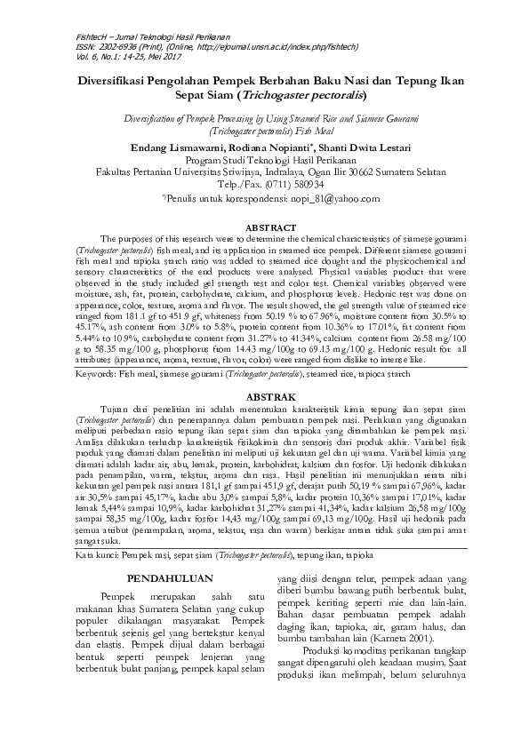 (PDF) FishtecH-Jurnal Teknologi Hasil Perikanan Diversification of ...