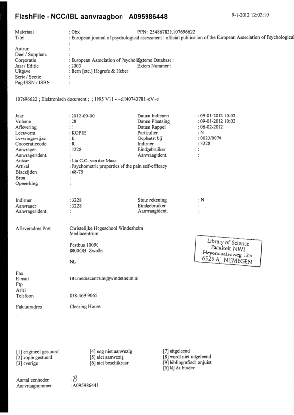 (PDF) Psychometric Properties of the Pain Self-Efficacy Questionnaire ...