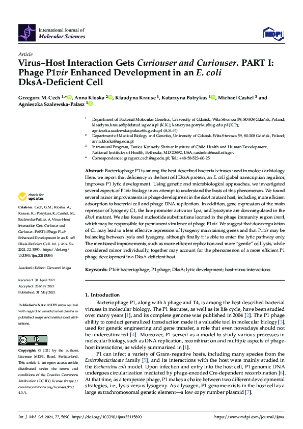 (PDF) Virus–Host Interaction Gets Curiouser and Curiouser. PART I ...
