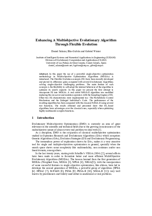 (PDF) Enhancing A Multiobjective Evolutionary Algorithm Through ...