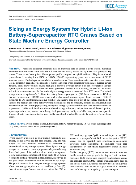 (PDF) Sizing an Energy System for Hybrid Li-ion Battery-Supercapacitor ...