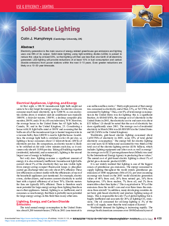 (PDF) Solid-State Lighting