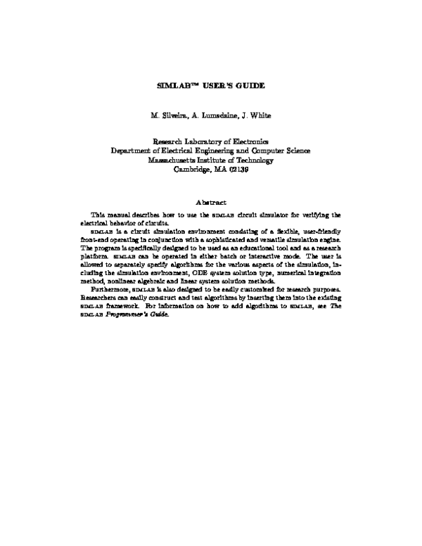 (PDF) SIMLAB user's guide