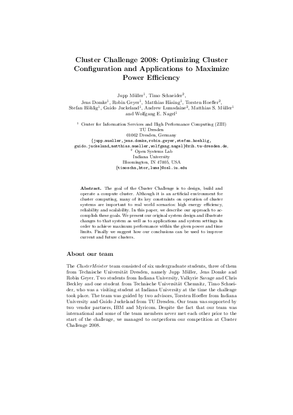 (PDF) Optimizing Cluster Configuration and Applications to Maximize ... (PDF) Optimizing Cluster Configuration and Applications to Maximize ...