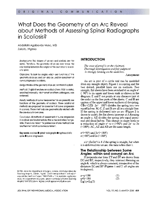 (PDF) What does the geometry of an arc reveal about methods of ...