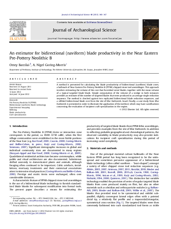 (PDF) An estimator for bidirectional (naviform) blade productivity in ...