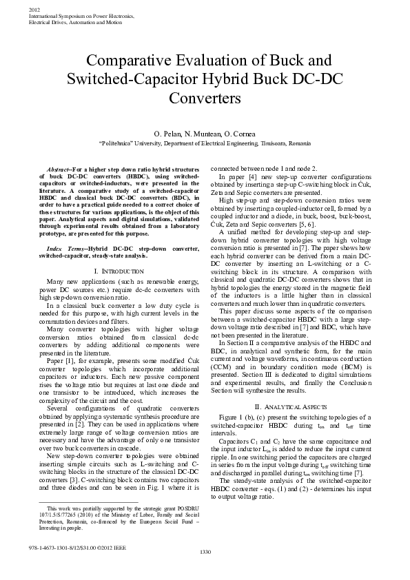 (PDF) Comparative evaluation of buck and switched-capacitor hybrid buck ...