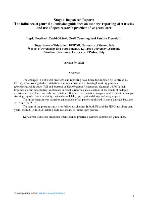 (PDF) Stage 1 Registered Report: The influence of journal submission guidelines on authors ...