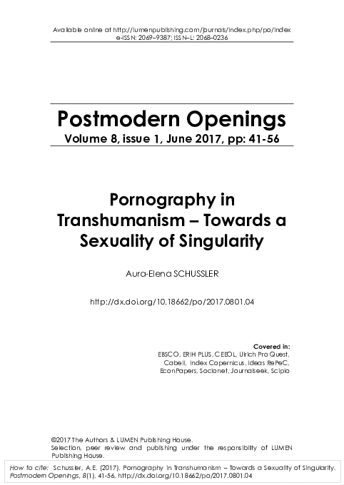 (PDF) Pornography in Transhumanism – Towards a Sexuality of Singularity