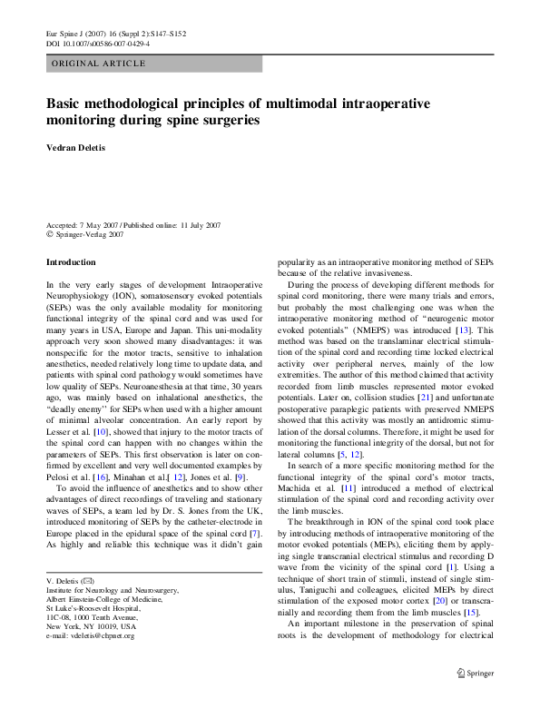 Pdf Basic Methodological Principles Of Multimodal Intraoperative