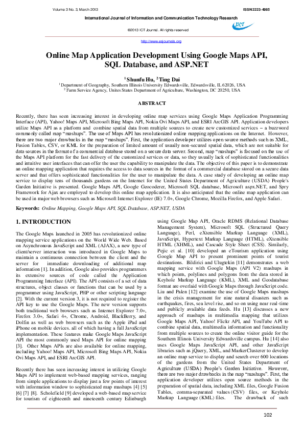 (PDF) Advanced Online Mapping with Google Maps API