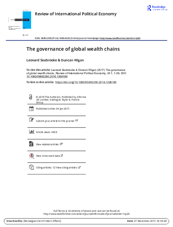 (PDF) The governance of global wealth chains