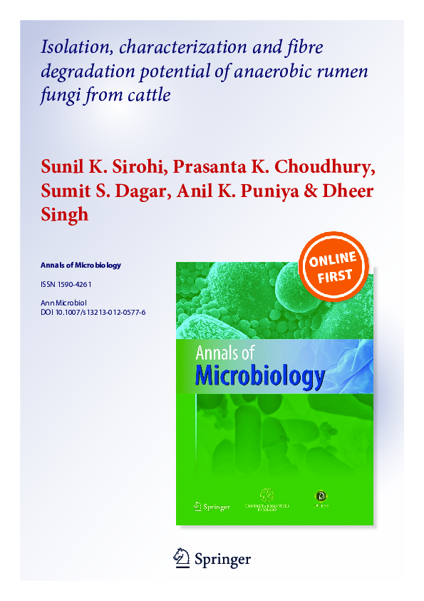 (PDF) Isolation, characterization and fibre degradation potential of ...