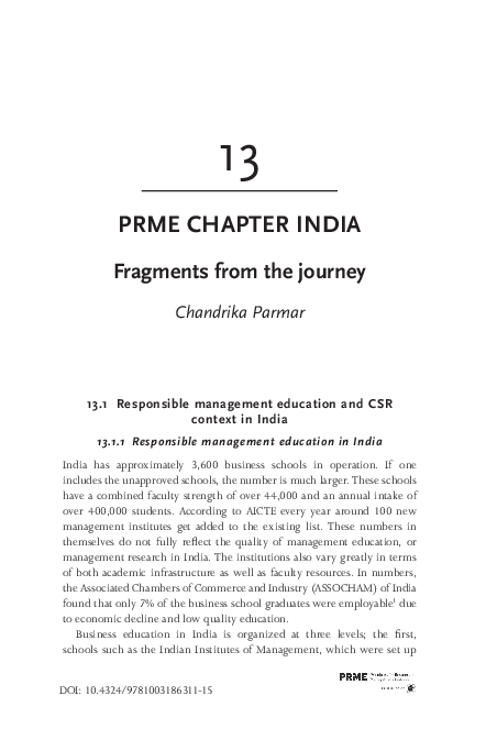 (PDF) PRME Chapter India