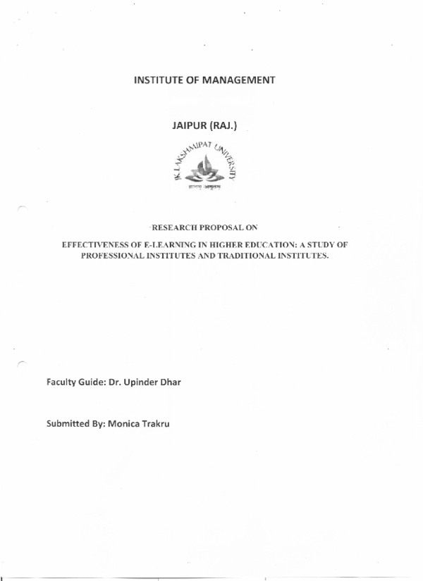 (PDF) Institute of Management | Upinder Dhar - Academia.edu