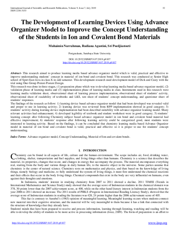 (PDF) Effective Learning Devices for Chemistry Concepts