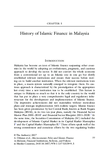 (PDF) History of Islamic Finance in Malaysia
