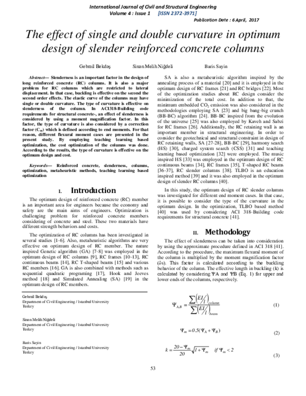 (PDF) The effect of single and double curvature in optimum design of ...