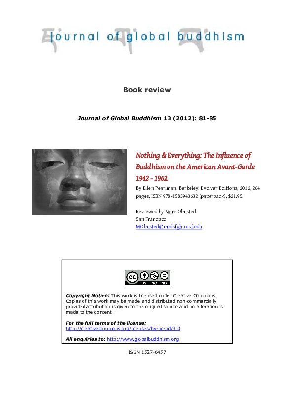(PDF) Nothing & Everything: The Influence of Buddhism on the American ...