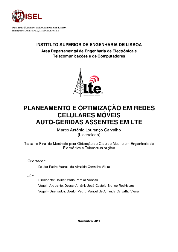 (PDF) Planeamento e optimização em redes celulares móveis auto-geridas ...
