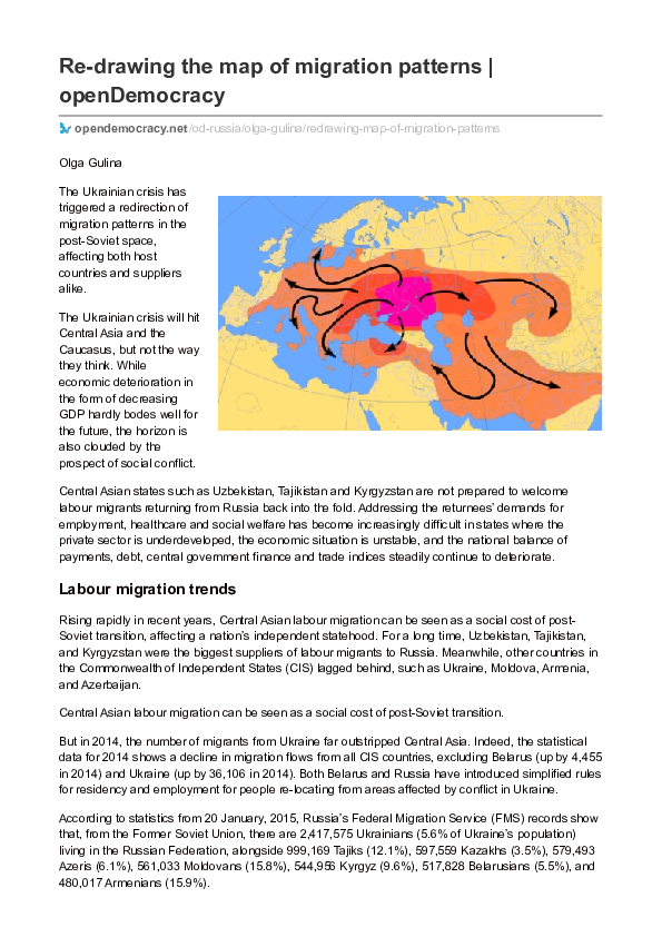 (PDF) Re-drawing the map of migration patterns | Olga Gulina - Academia.edu