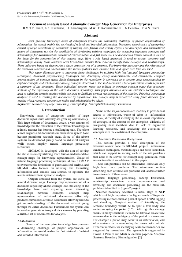 (PDF) Document analysis based automatic concept map generation for ...