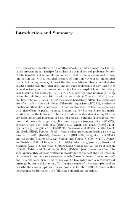 (PDF) Introduction and Summary