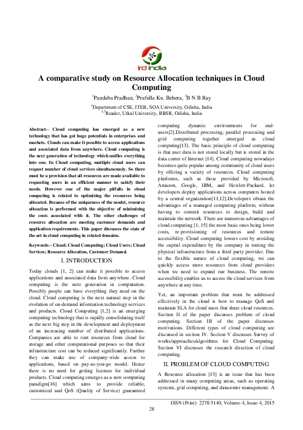 (PDF) Efficient Resource Allocation in Cloud Computing (PDF) Efficient Resource Allocation in Cloud Computing