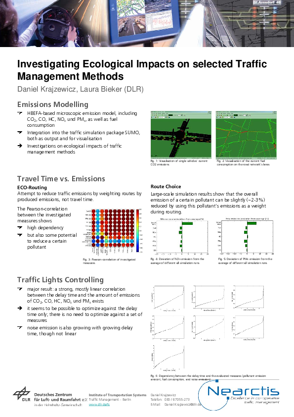 (PDF) Investigating Ecological Impacts on selected Traffic Management ...
