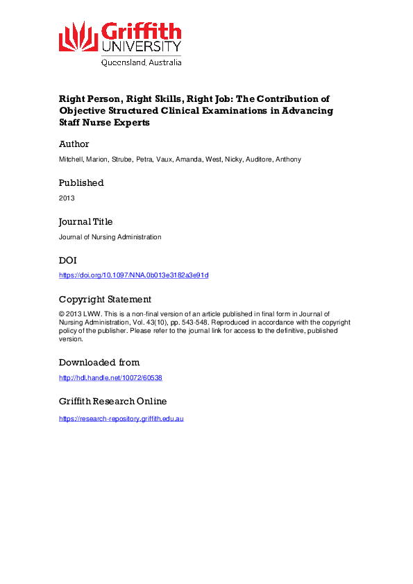 (PDF) Right Person, Right Skills, Right Job