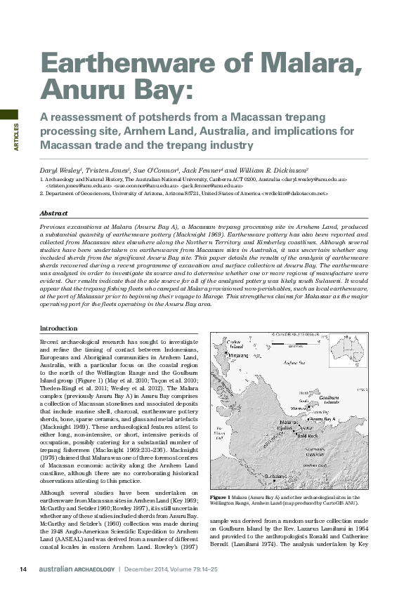 (PDF) Earthenware of Malara, Anuru Bay: A reassessment of potsherds ...