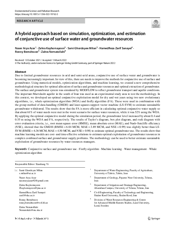 Pdf A Hybrid Approach Based On Simulation Optimization And