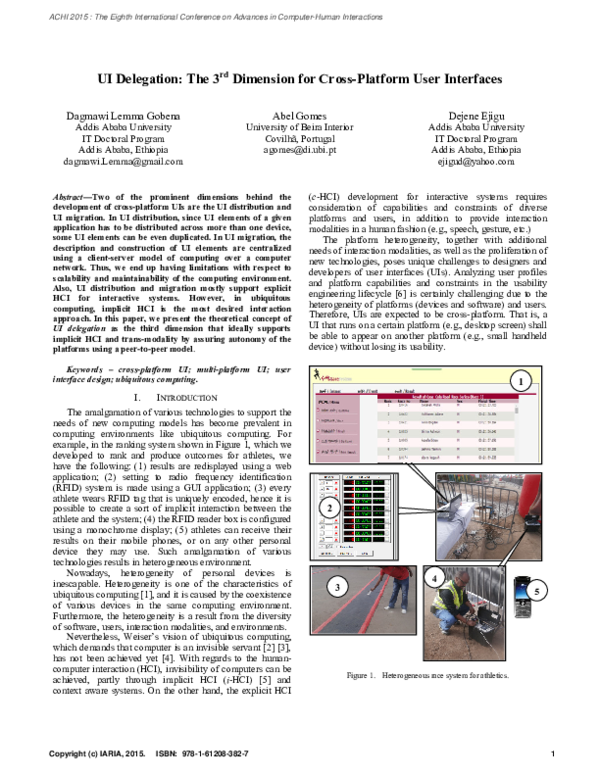 (PDF) UI Delegation: The 3rd Dimension for Cross-Platform User Interfaces