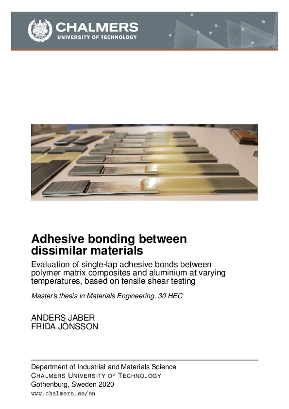 (PDF) Adhesive bonding between dissimilar materials