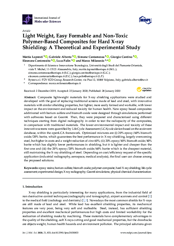 (PDF) Light Weight, Easy Formable and Non-Toxic Polymer-Based ...