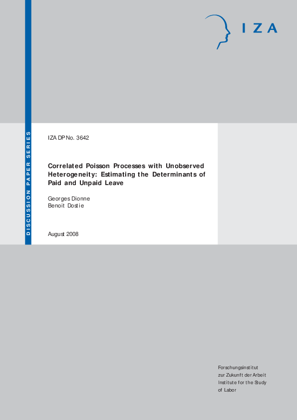 (PDF) Correlated Poisson Processes with Unobserved Heterogeneity ...