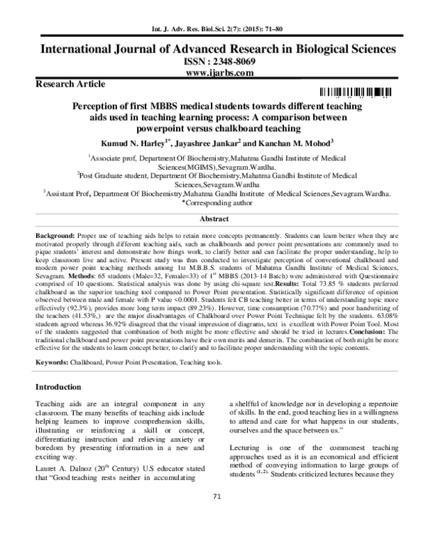 (PDF) Perception of first MBBS medical students towards different ...