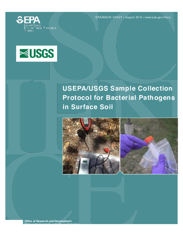 (PDF) USEPA/USGS collection protocol for bacterial pathogens in surface ...