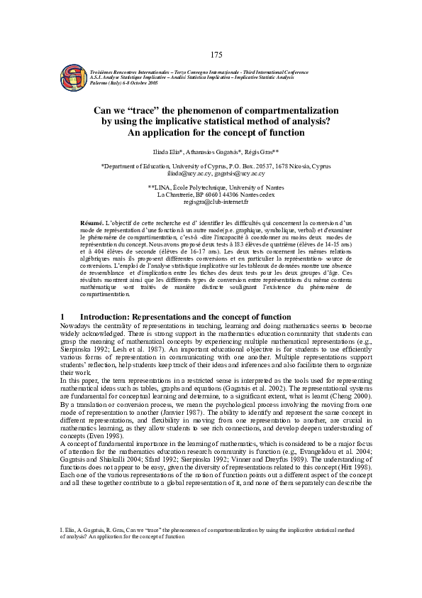 (PDF) Can we trace the phenomenon of compartmentalization by using the implicative statistical ...