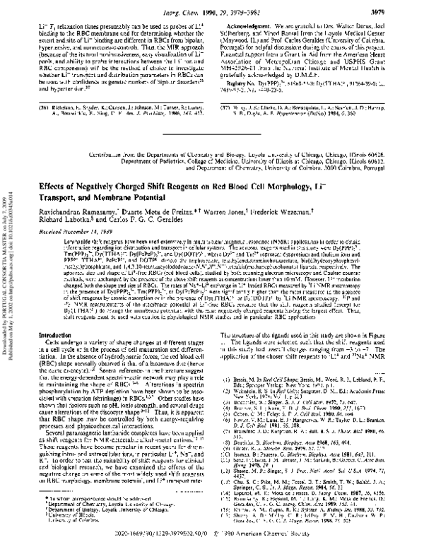 (PDF) Effects of negatively charged shift reagents on red blood cell ...
