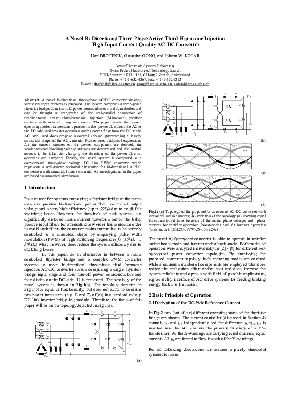 (PDF) A Novel Bi-Directional Three-Phase Active Third-Harmonic ...
