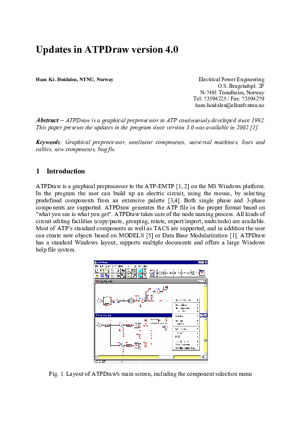(PDF) Updates in ATPDraw version 4.0