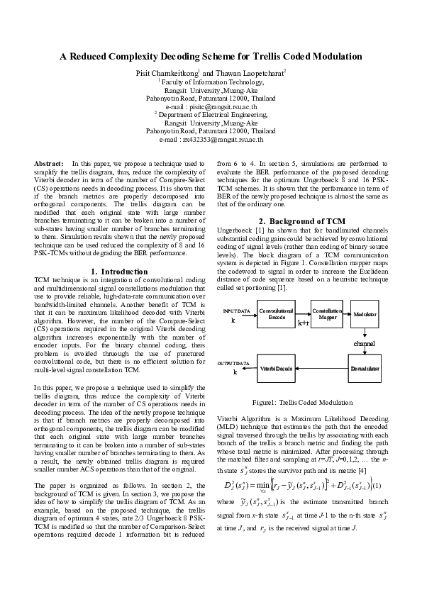 (PDF) A Reduced Complexity Decoding Scheme for Trellis Coded Modulation | Pisit Charnkeitkong ...