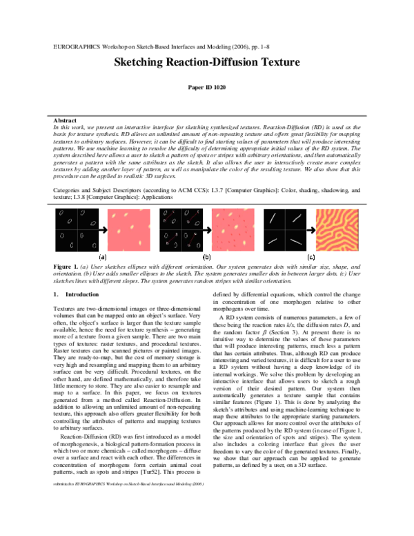 (PDF) Sketching reaction-diffusion texture