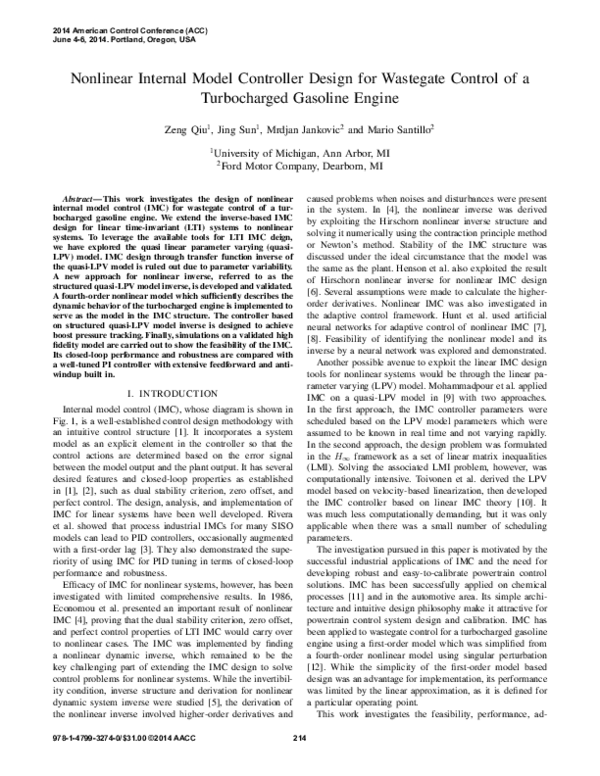 (PDF) Non-Linear Internal Model Controller Design for a Robot Arm with Artificial Neural Networks