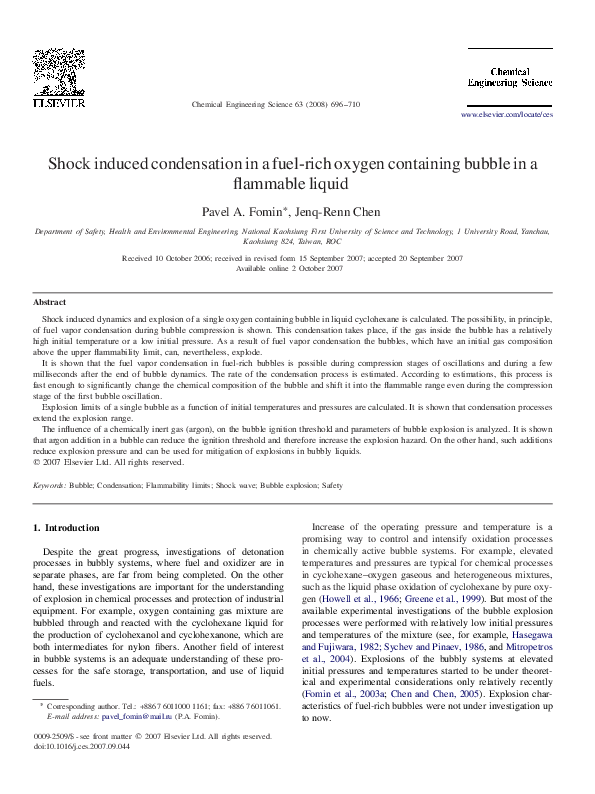 (PDF) Shock induced condensation in a fuel-rich oxygen containing ...