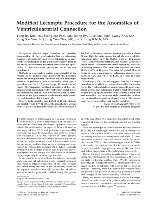 (PDF) Modified Lecompte procedure for the anomalies of ...