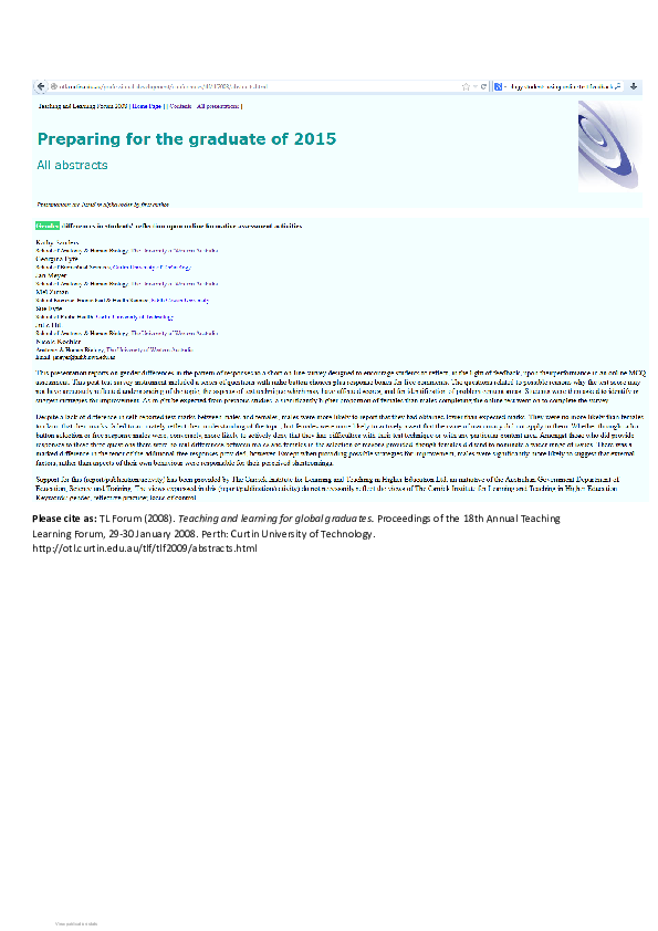 (PDF) Gender differences in students' reflection upon online formative ...