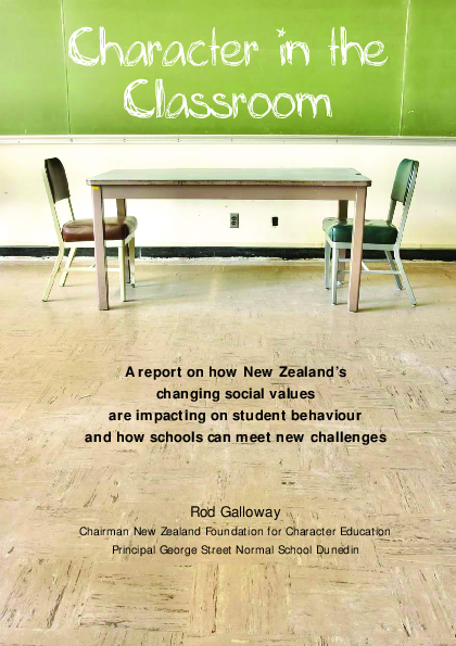 (PDF) Character in the Classroom Chairman New Zealand Foundation for ...