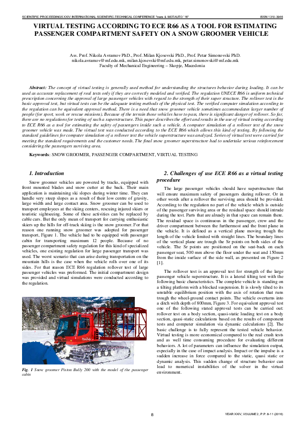 (PDF) Virtual Testing According to Ece R66 as a Tool for Estimating ...